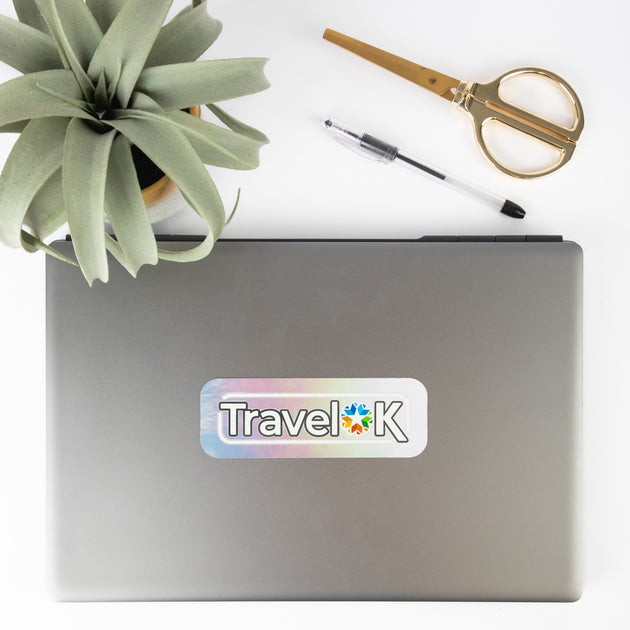 Holographic TravelOK Sticker | ShopTravelOK