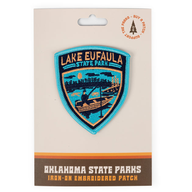 Oklahoma State Parks Iron-On Embroidered Patch | ShopTravelOK